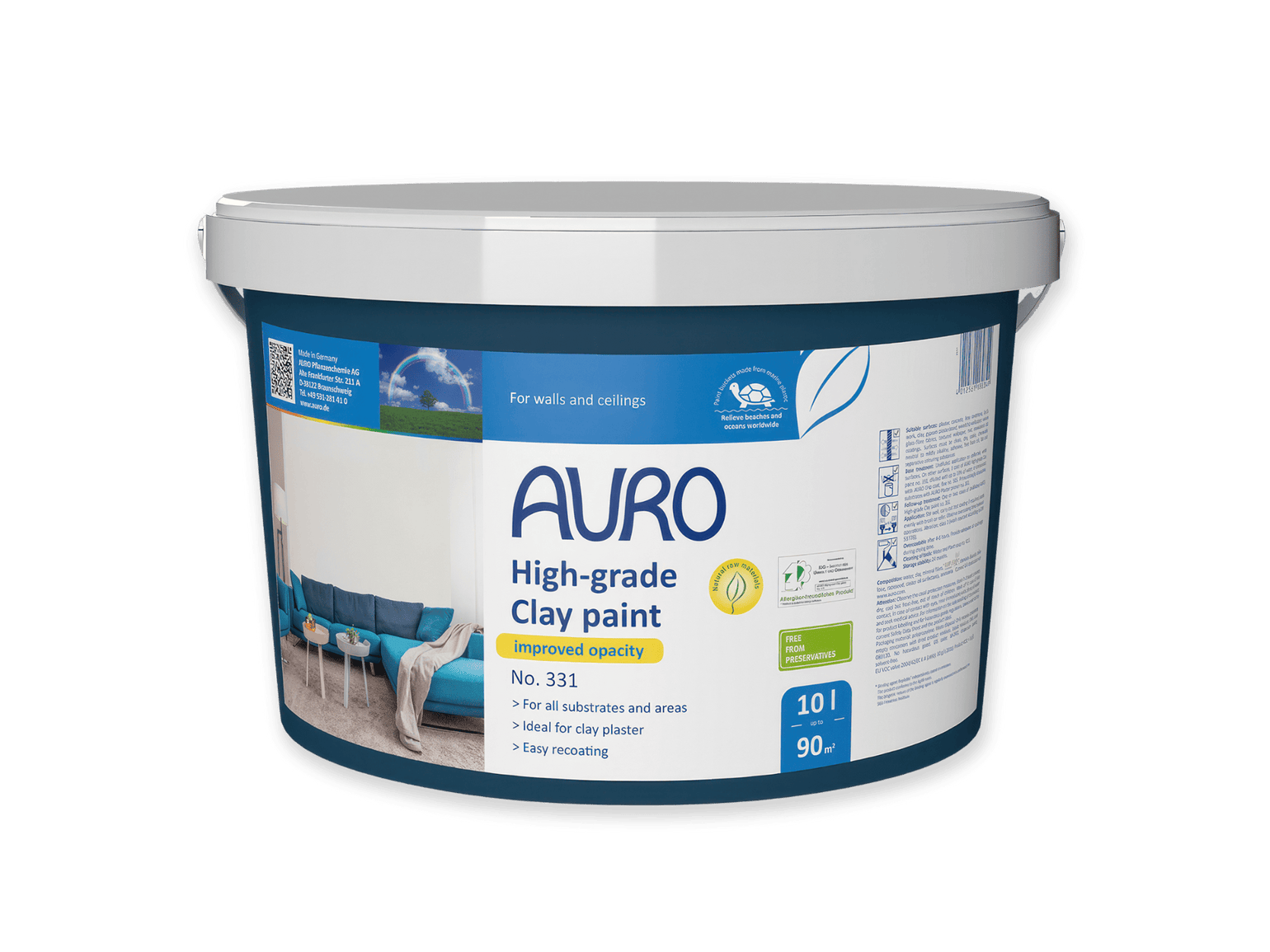 Clay Paint - Natural Clay Based Paints for Walls & Ceilings | Greenshop ...