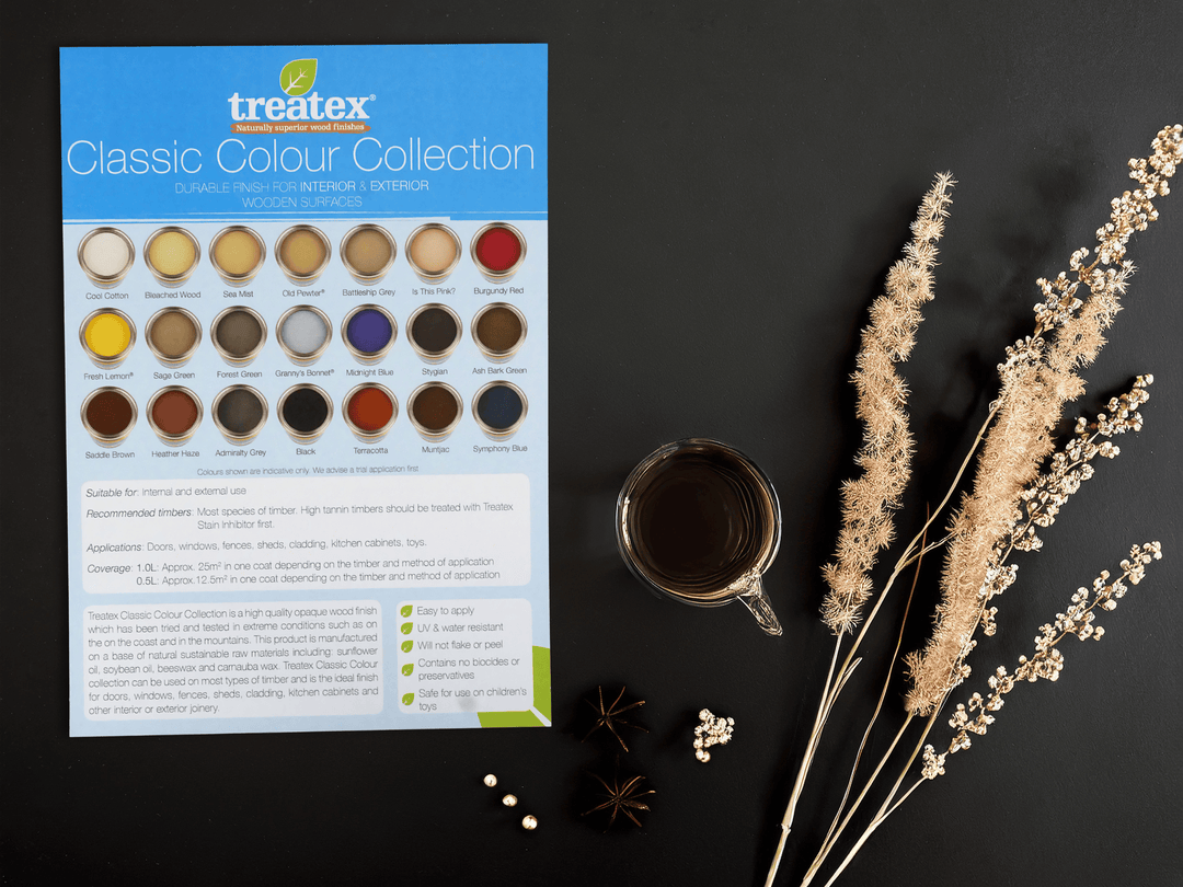 Treatex Classic Colour Collection (Colour Chart) | Greenshop Paints